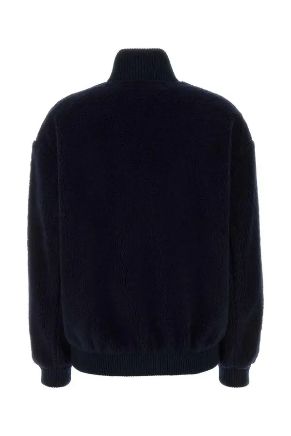 Prada Dark Pile Bomber Jacket