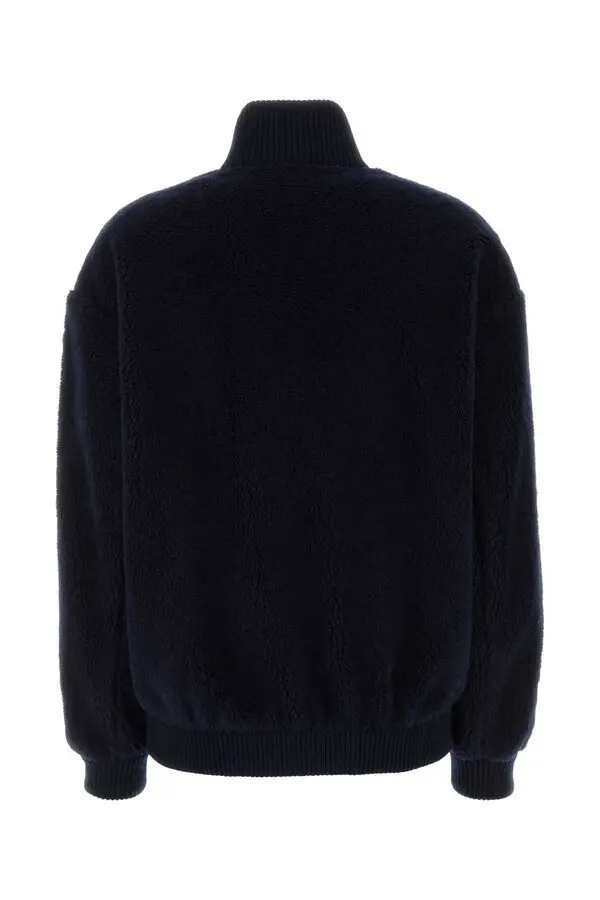 Prada Dark Pile Bomber Jacket - Blue