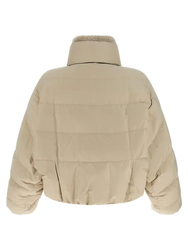 Brunello Cucinelli Cropped Down Jacket - Cream