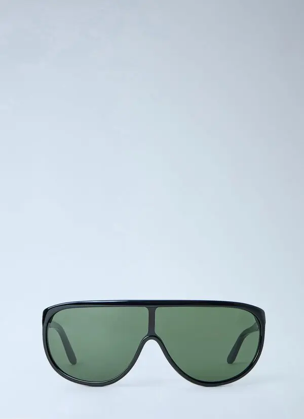 TOTEME Shield Aviator Sunglasses - Black