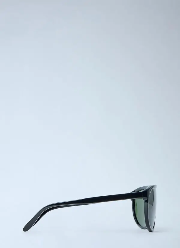 TOTEME Shield Aviator Sunglasses - Black