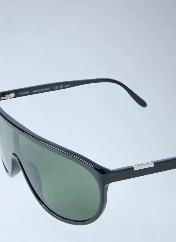 TOTEME Shield Aviator Sunglasses - Black