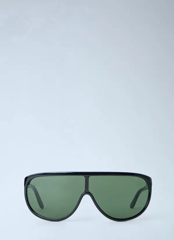 TOTEME Shield Aviator Sunglasses - Black