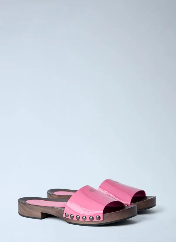 Miu Miu Studded Slide Sandals