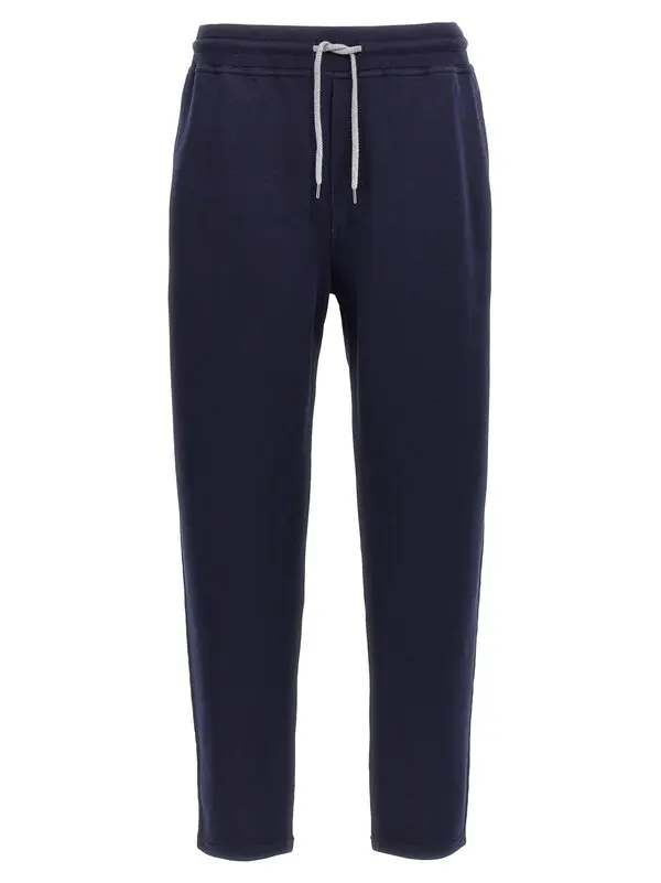 Brunello Cucinelli Cotton Blend Joggers - Blue
