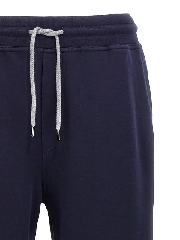 Brunello Cucinelli Cotton Blend Joggers - Blue