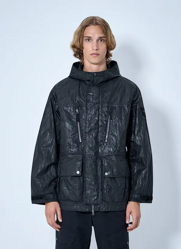 Stone Island Hooded Technical Jacket - Black