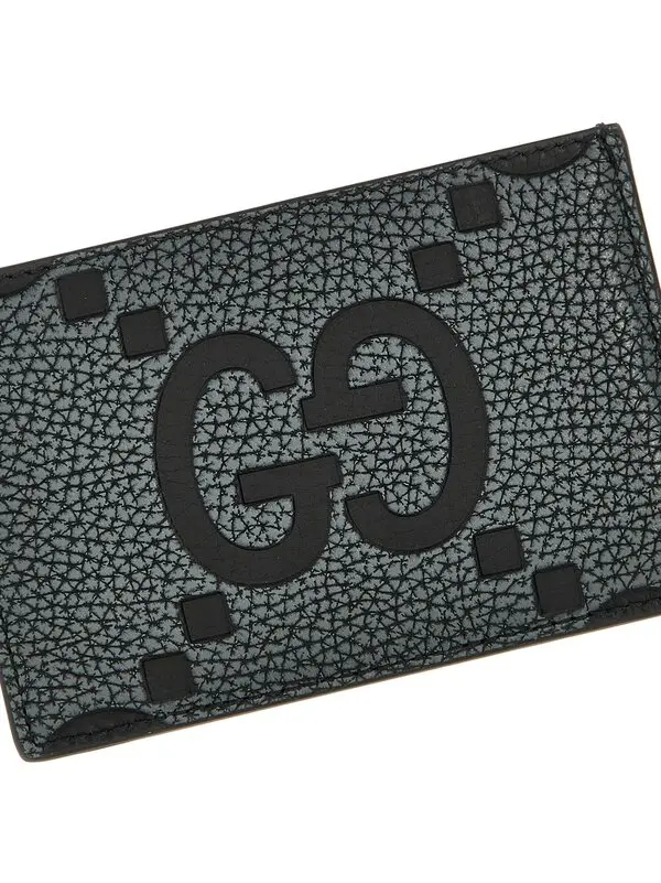 Gucci Maxi Cardholder Gg - Black