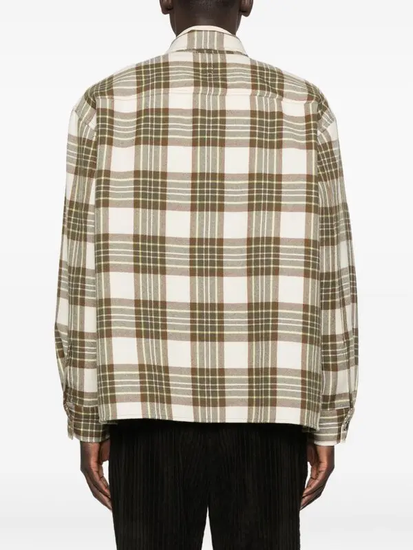 AMI Paris Wool Checked Overshirt