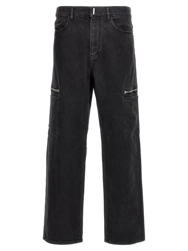 Givenchy Cargo Denim Jeans - Black