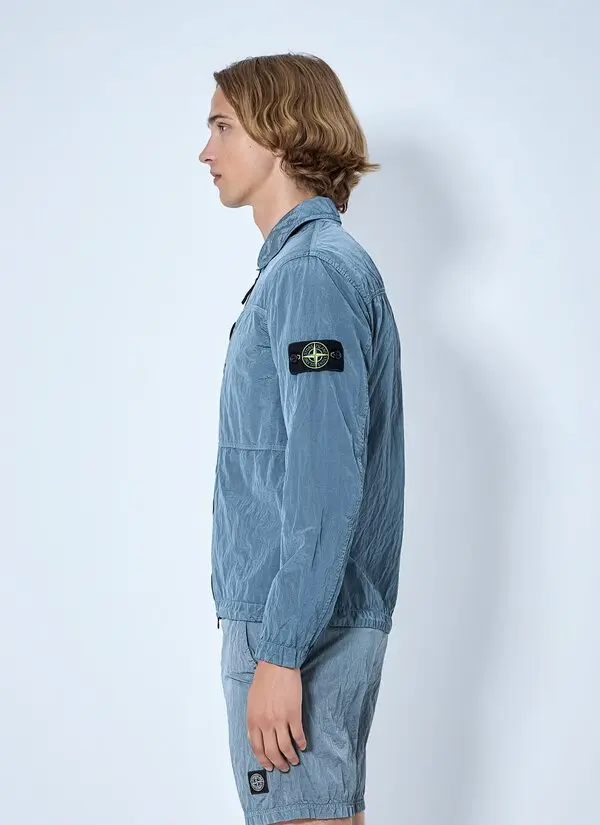 Stone Island Zip-up Jacket With Chest Pocket