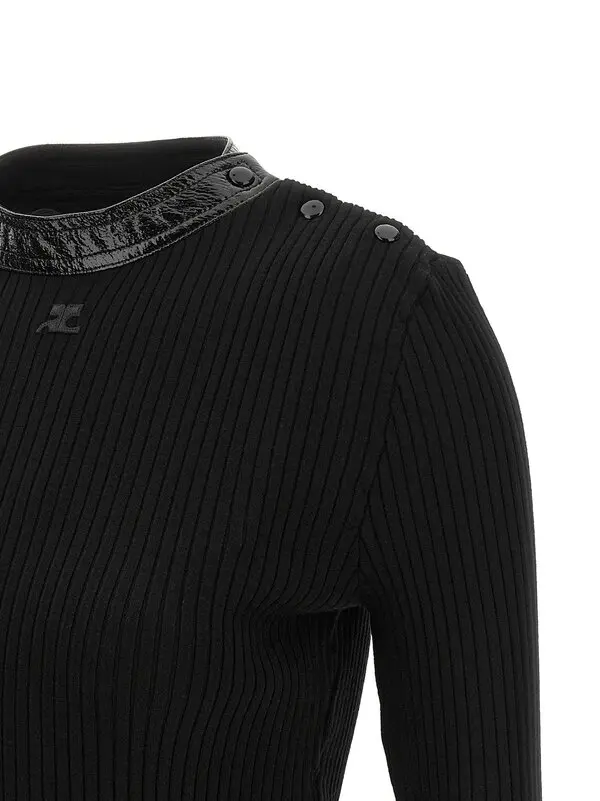 COURREGES Ribbed Sweater