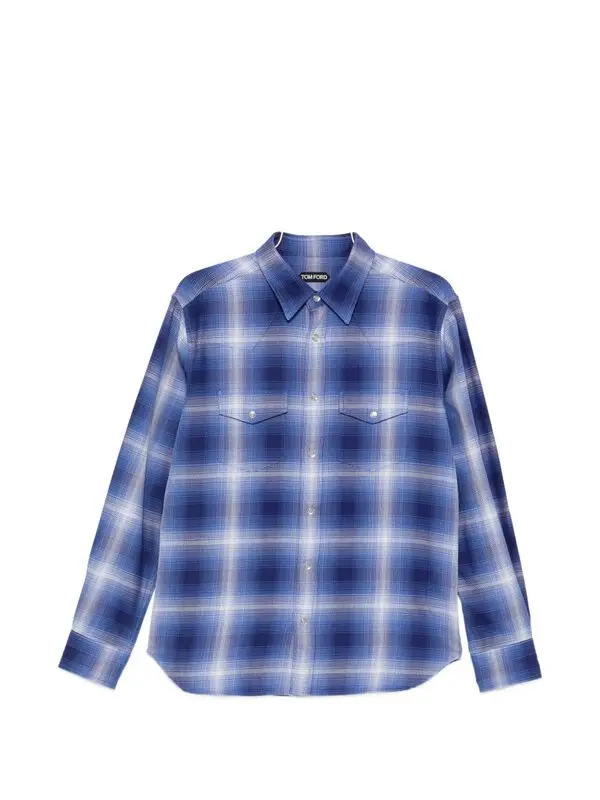 TOM FORD Cotton Checked Shirt - Multicolor