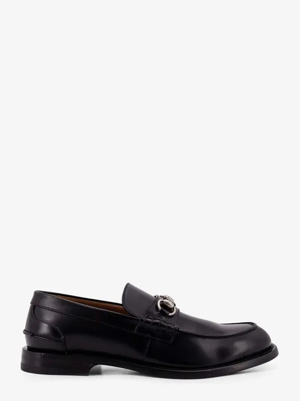 Gucci Leather Loafer With Horsebit Detail - Black