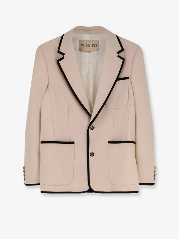 Valentino Garavani Single-breasted Virgin Wool Blazer - Multicolor