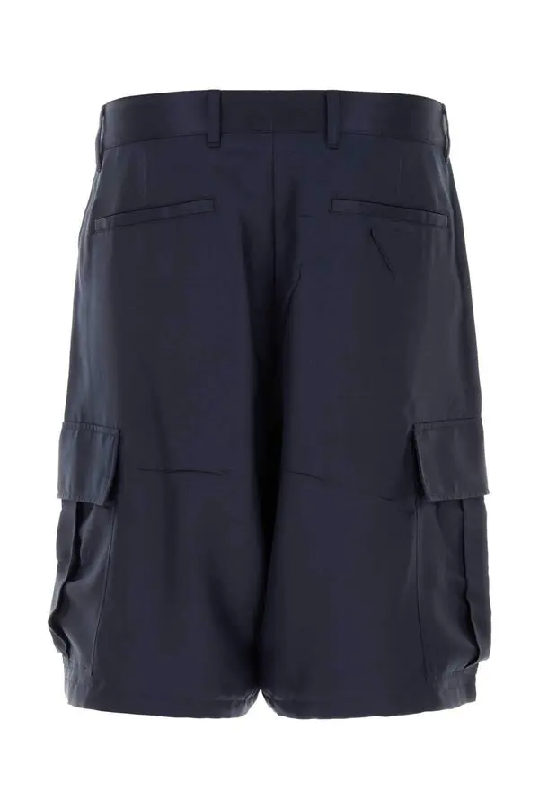Prada Silk Bermuda Shorts