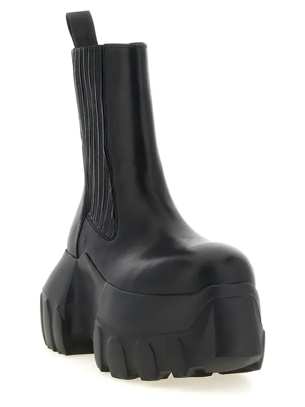 Rick Owens Beatle Mega Tractor' Ankle Boots