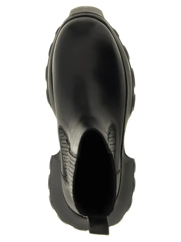 Rick Owens Beatle Mega Tractor' Ankle Boots