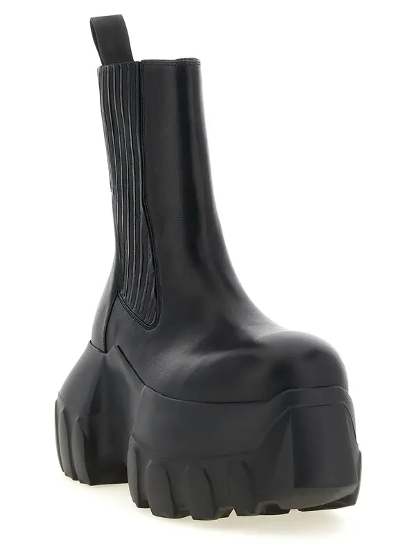 Rick Owens Beatle Mega Tractor Ankle Boots