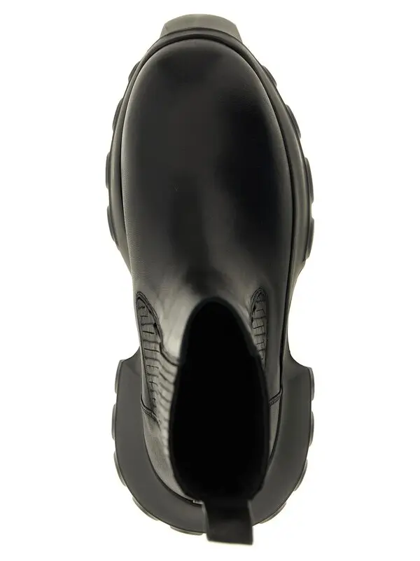 Rick Owens Beatle Mega Tractor Ankle Boots