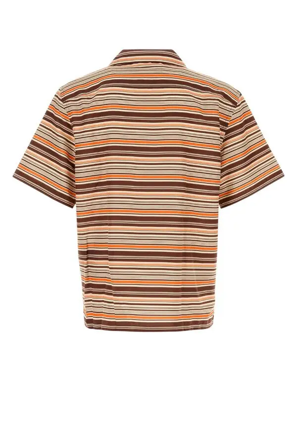 Prada Embroidered Cotton Blend Shirt