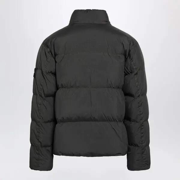 Stone Island Quilted Compass Lead Grey Polyamide Jacket - Gray