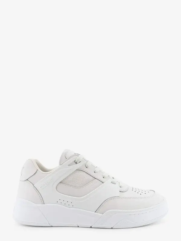 Celine Ct-09 Leather Sneakers With Mesh Inserts