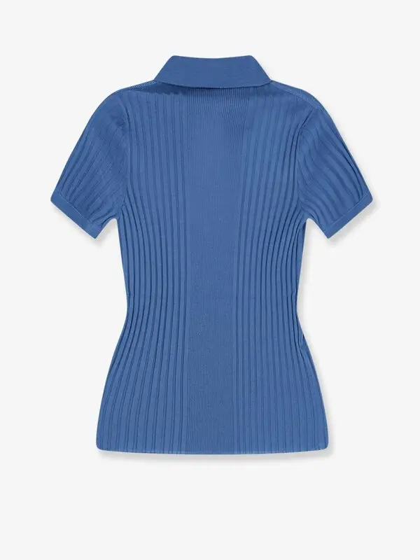 Miu Miu Virgin Wool Polo Shirt - Multicolor