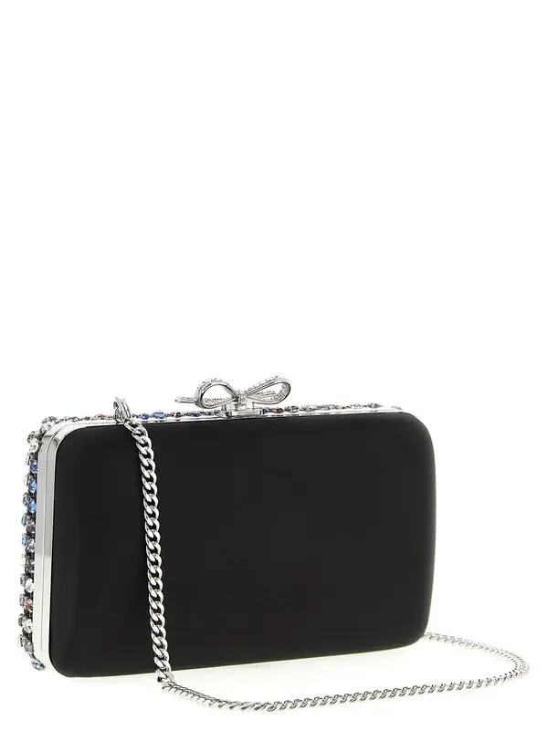 SELF-PORTRAIT Multi Crystal Chainmail' Clutch