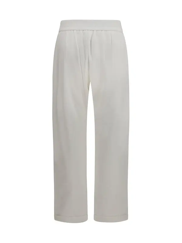 Brunello Cucinelli Monili Track Pants - White