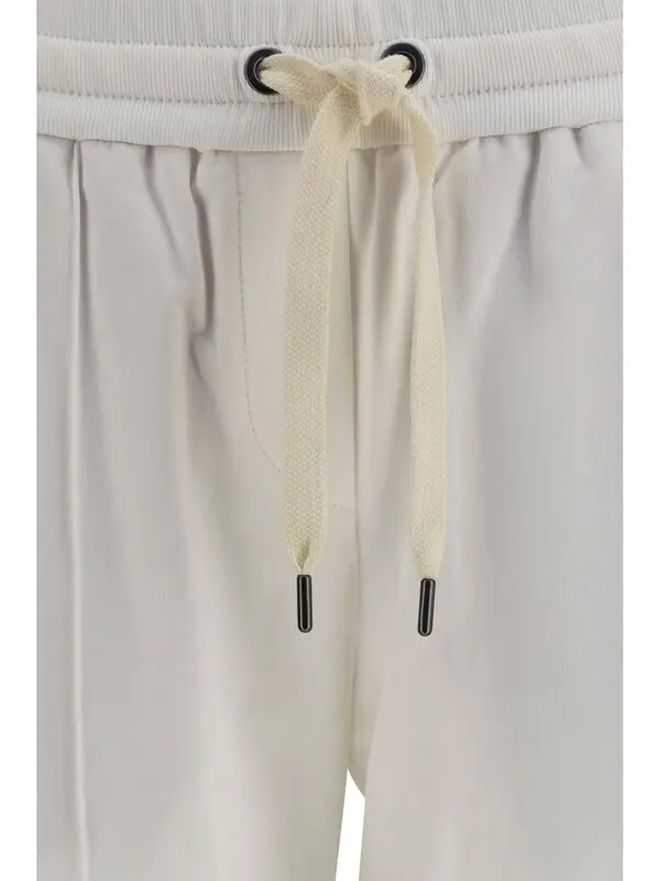 Brunello Cucinelli Monili Track Pants - White