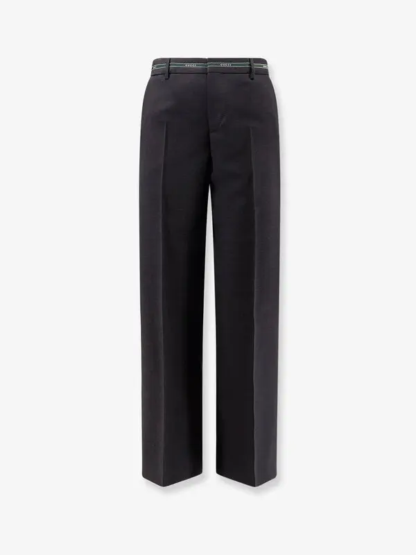 Gucci Wool Trousers With Detail - Multicolor