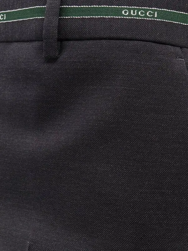 Gucci Wool Trousers With Detail - Multicolor