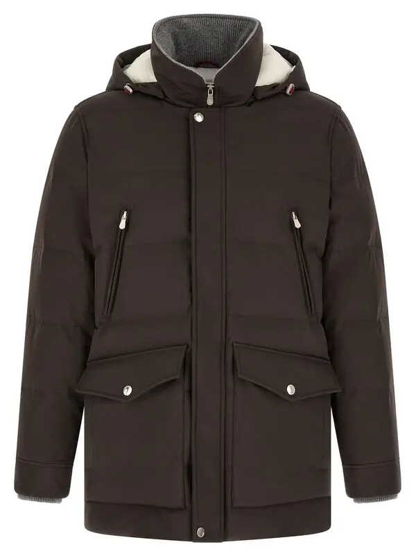 Brunello Cucinelli Quilted Parka - Brown
