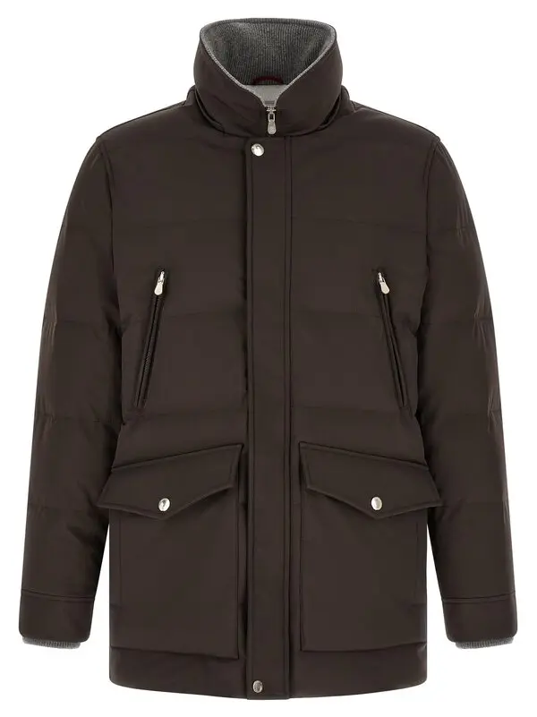Brunello Cucinelli Quilted Parka - Brown