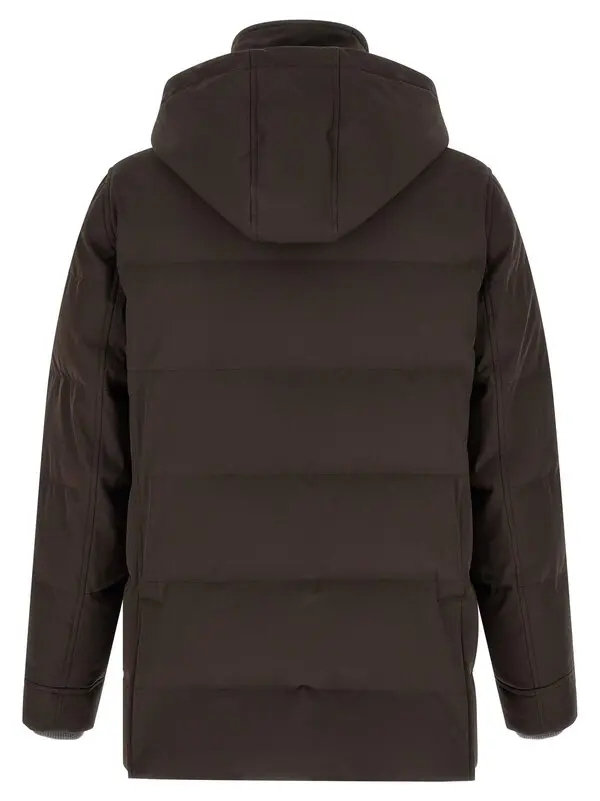 Brunello Cucinelli Quilted Parka - Brown