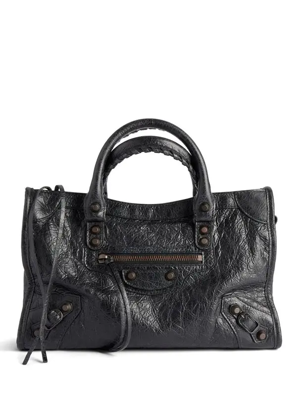 Balenciaga Leather Shoulder Bag - Black
