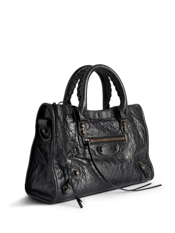 Balenciaga Leather Shoulder Bag - Black