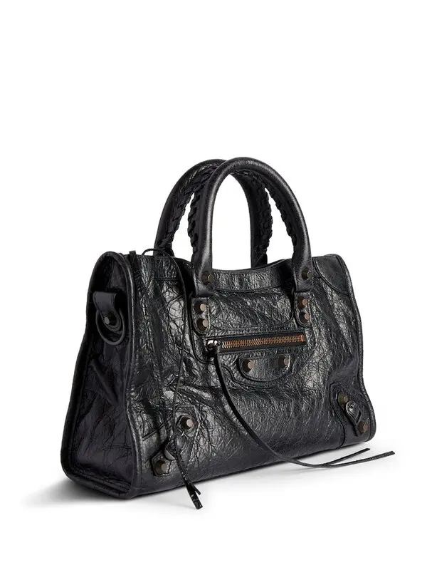 Balenciaga Leather Shoulder Bag - Black