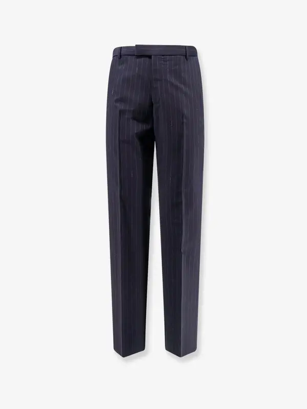Gucci Pinstripe Wool Trousers - Multicolor