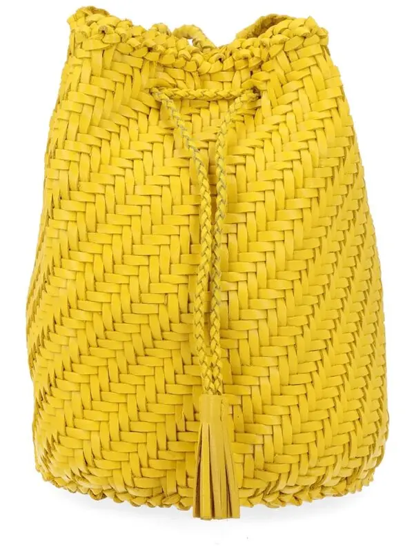 Dragon Diffusion Borsa Pompom Double Jump Tan