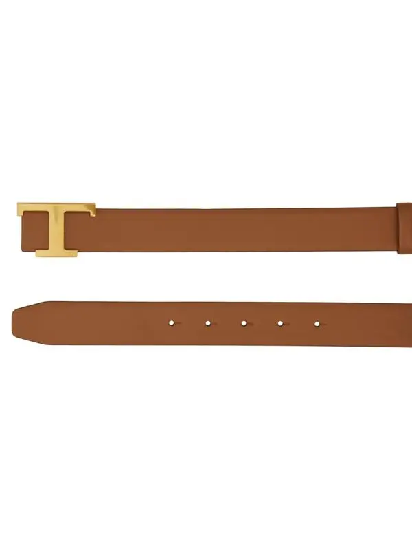 TOD'S Cintura T Timeless Reversibile - Brown
