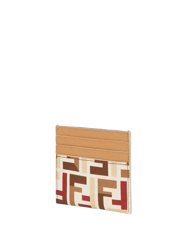 Fendi Roma Ff Fabric Card Holder