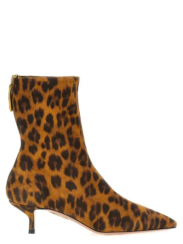 AQUAZZURA Suede Ankle Boots - Multicolor