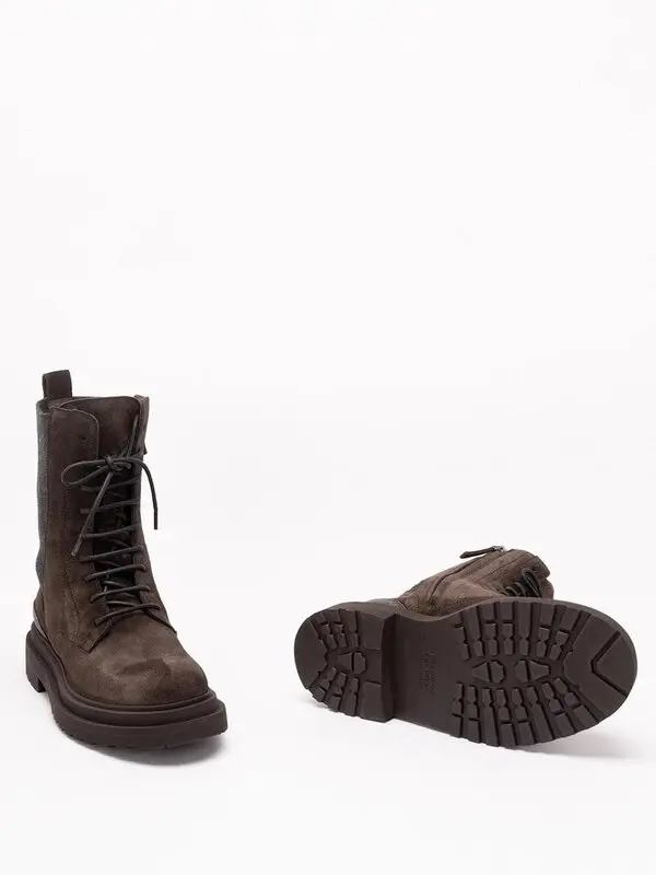 Brunello Cucinelli Calf Leather Ankle Boots - Multicolor
