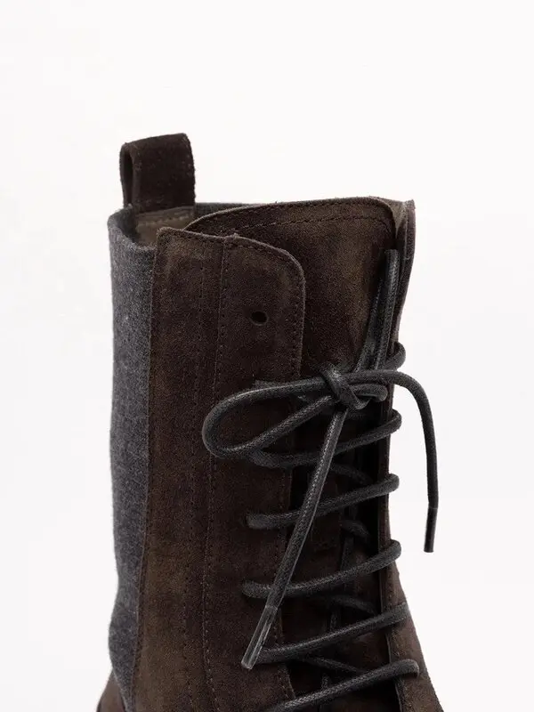 Brunello Cucinelli Calf Leather Ankle Boots - Multicolor