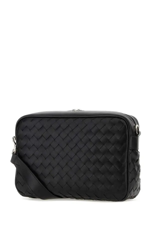 Bottega Veneta Medium Camera Crossbody Bag - Black