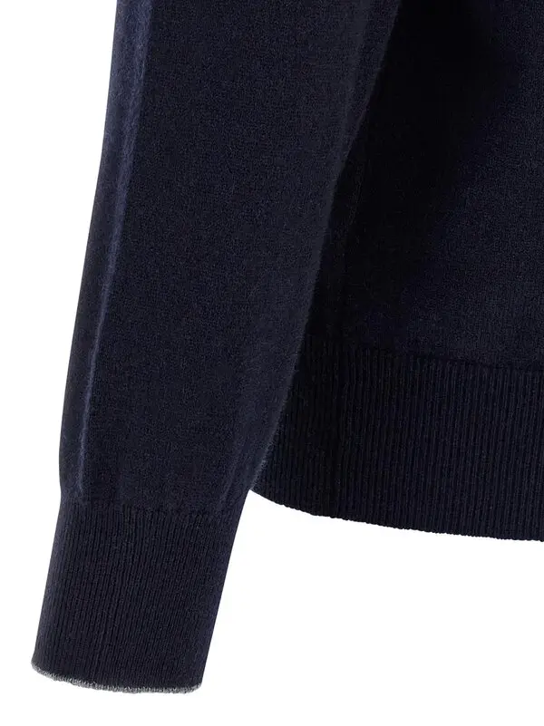Brunello Cucinelli Cashmere Polo Shirt - Blue