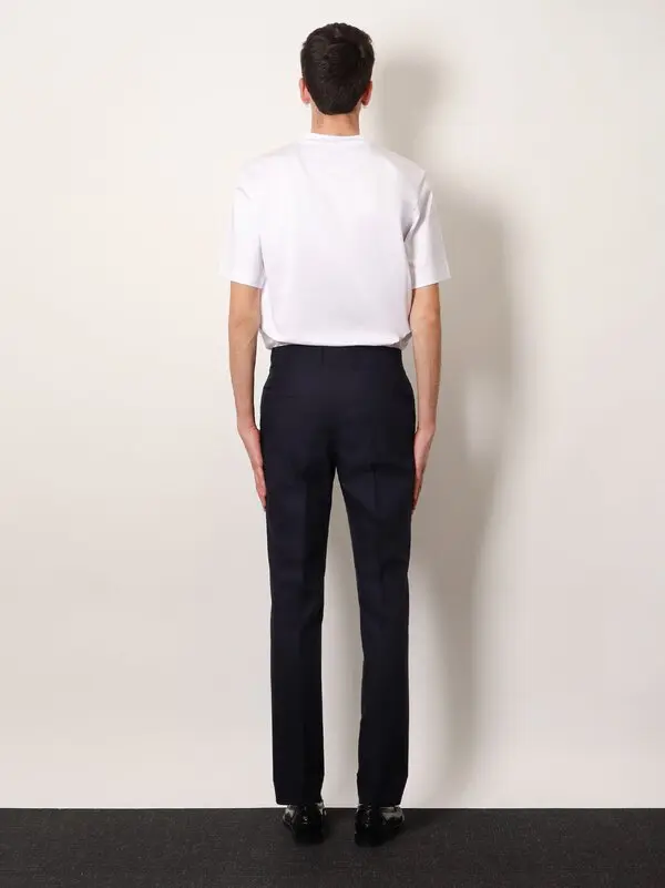 Fendi Trousers Wool Tonal Stitching