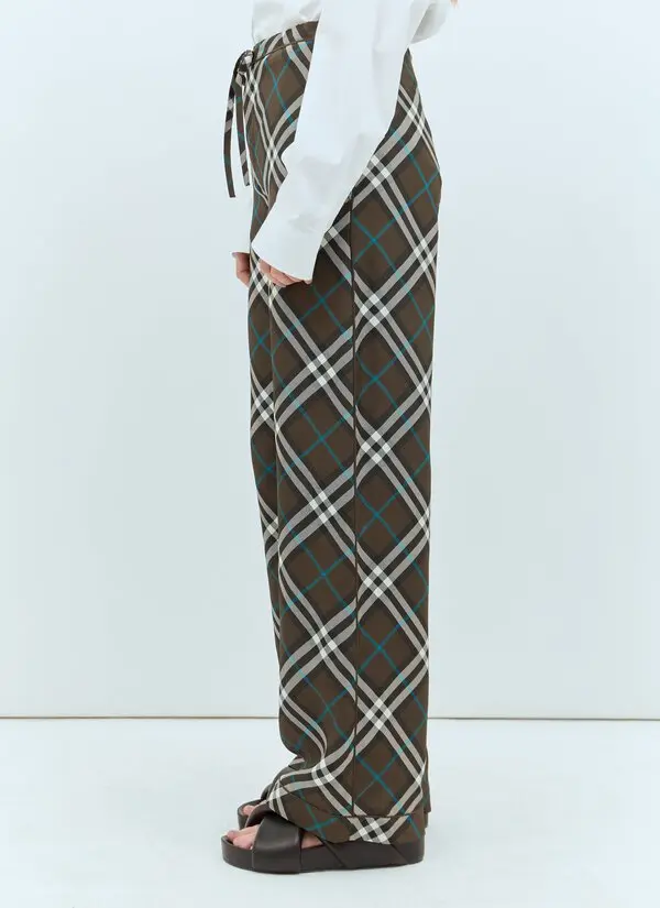 Burberry Check Silk Pants